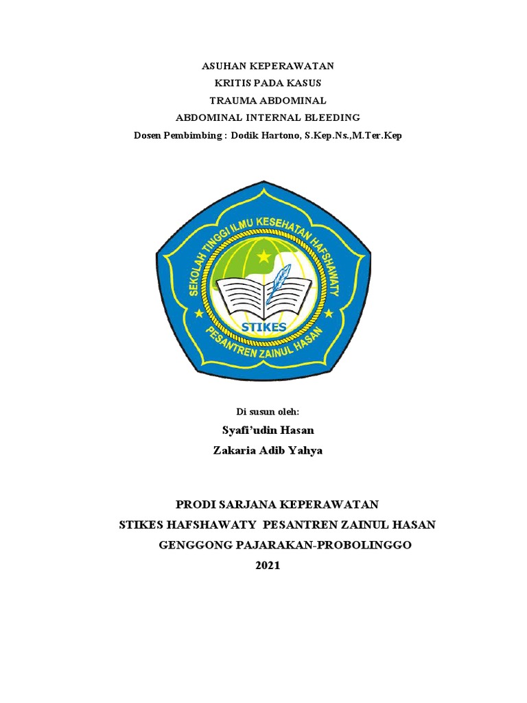 Cover Askep Abdominal Internal Bleeding | PDF