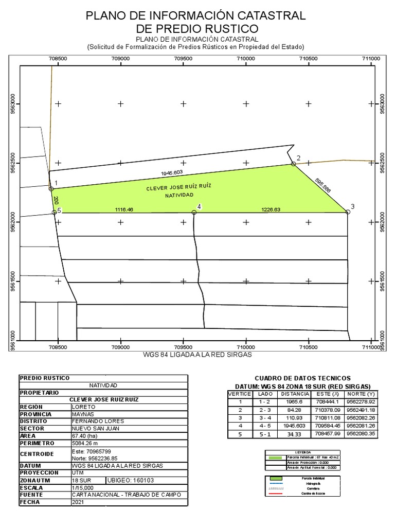 Predio 2 | PDF | Geodesia | Cartografía