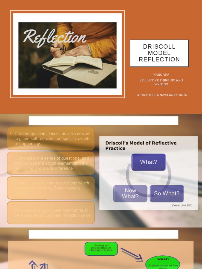 Driscoll Model Reflection: NBNS 3603 Reflective Thinking and Writing ...