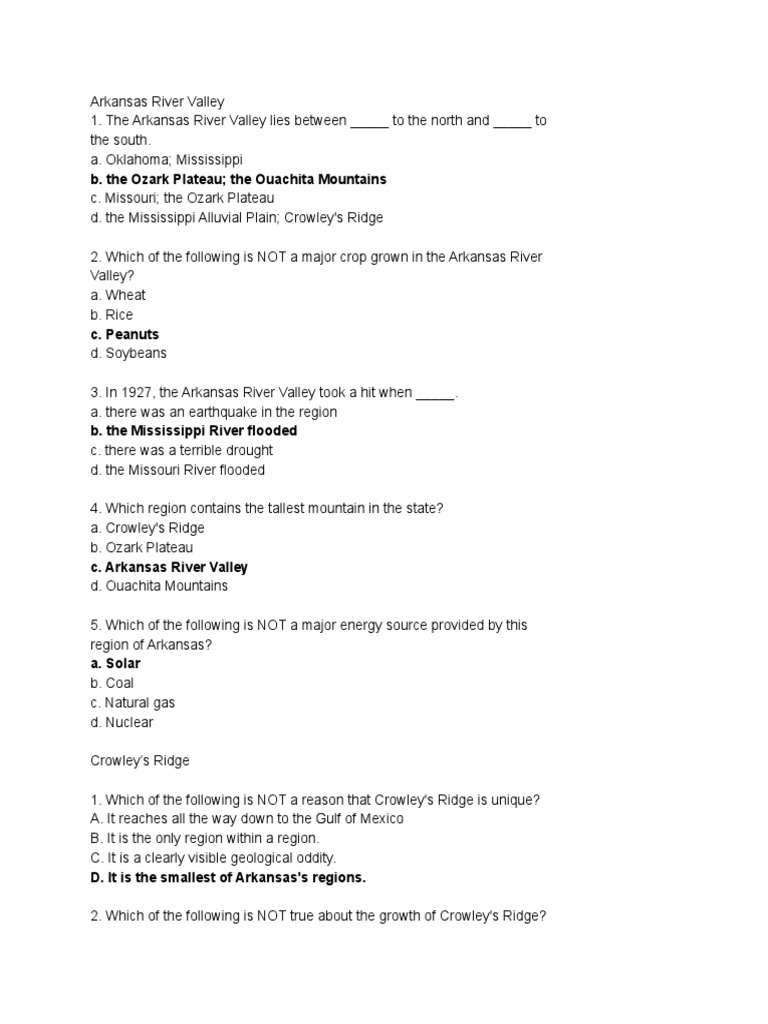 Arkansas River Valley Regions Guide | PDF | Arkansas | Ozarks
