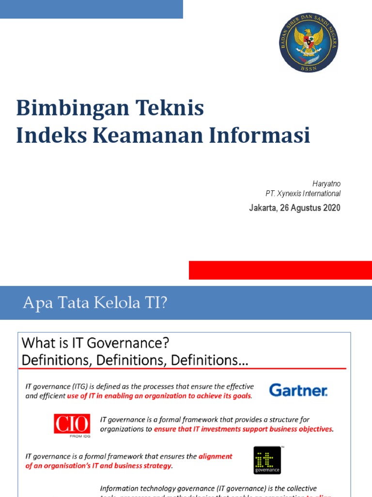 Materi Pembahasan Indeks KAMI V1.1 | PDF