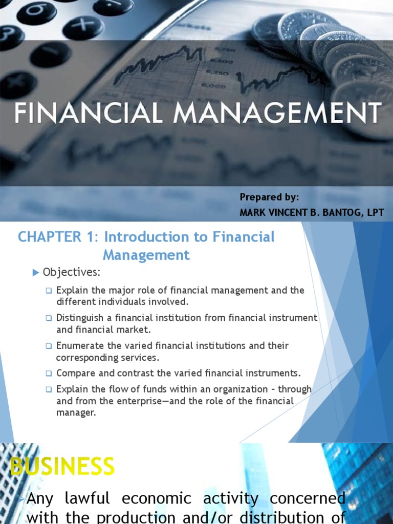 Introduction to Financial Management and Institutions | PDF | Financial ...