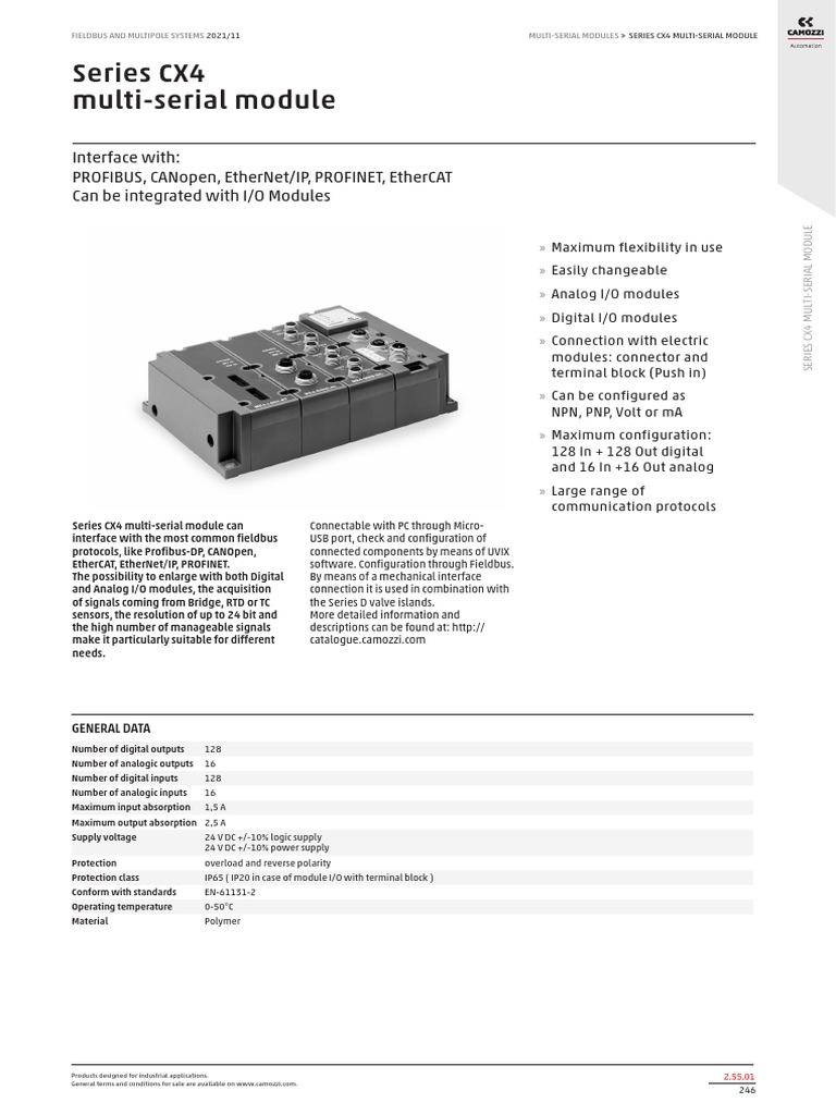 Series CX4 Multi-Serial Module | PDF | Electrical Connector | Bipolar ...