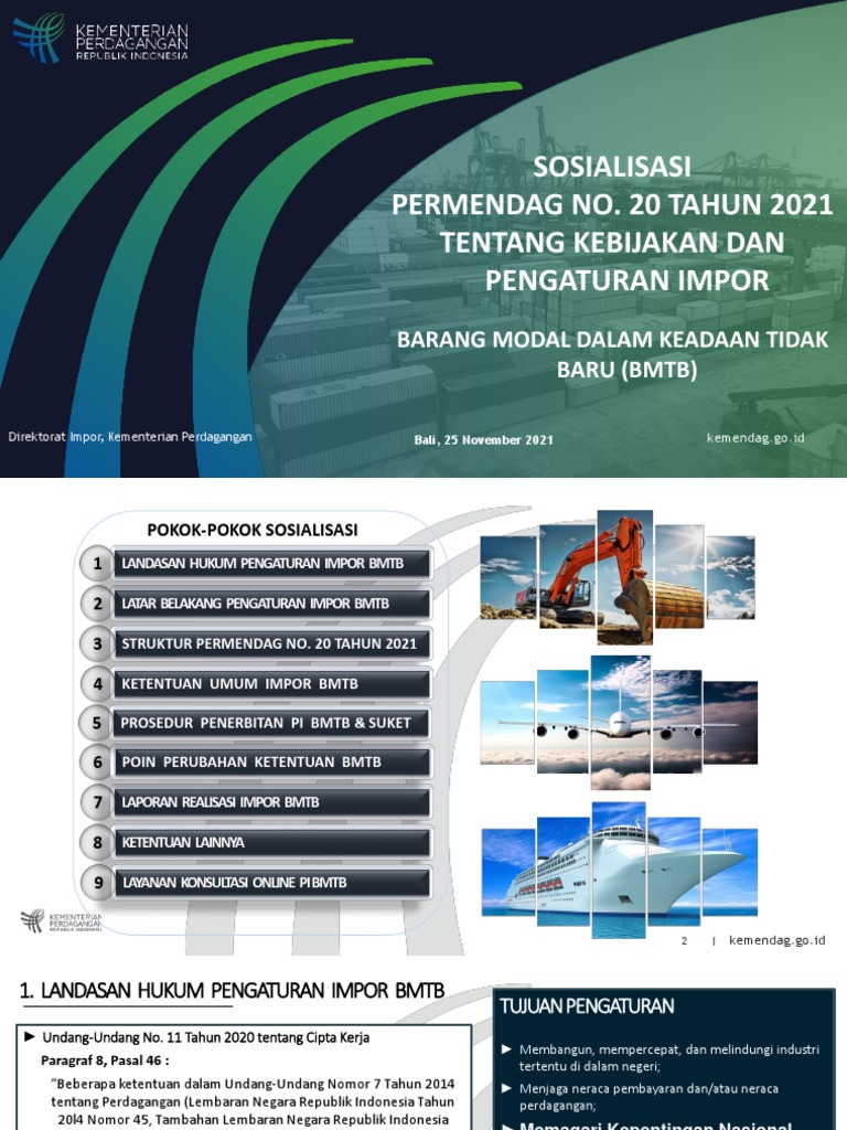 Sosialisasi Permendag No. 20/2021 | PDF