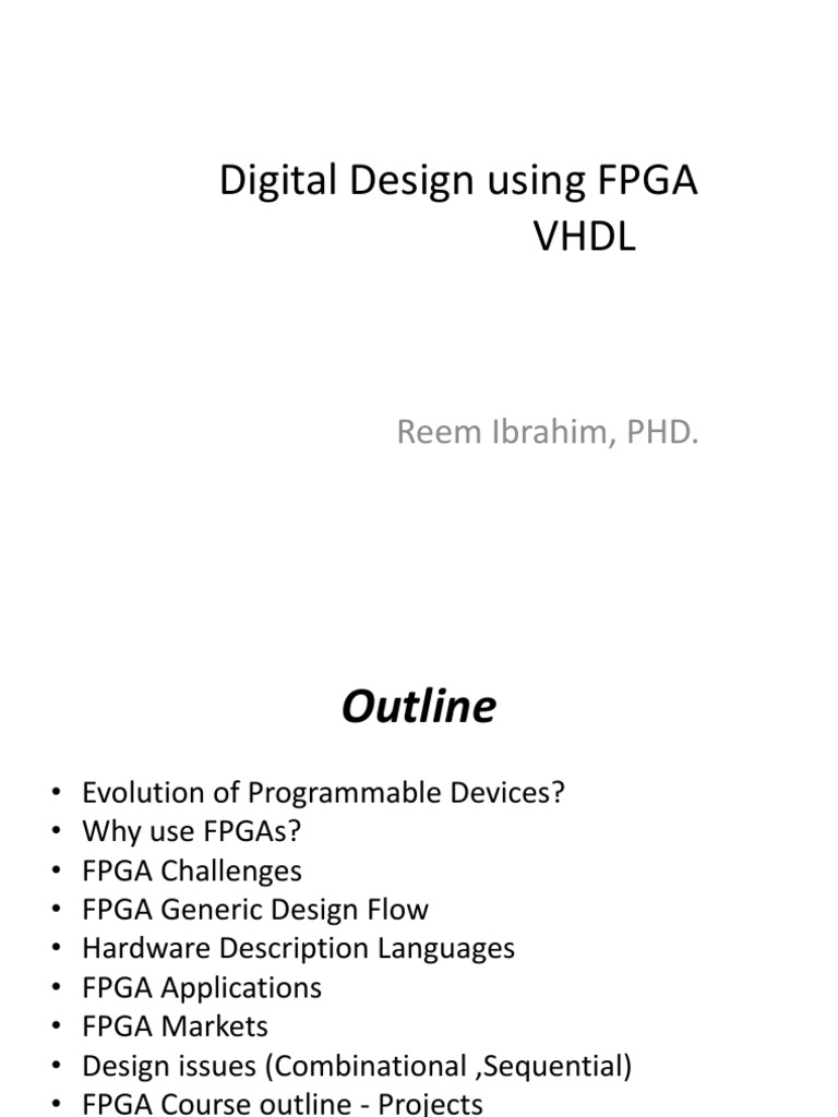 Digital Design Using FPGA | PDF | Field Programmable Gate Array | Hardware Description Language