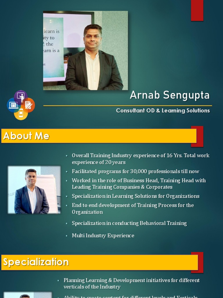 Arnab Sengupta - Consultant L&D, OD Intervention | PDF | Service Industries