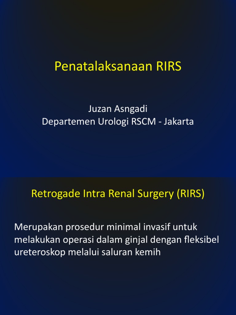 Penatalaksanaan RIRS | PDF