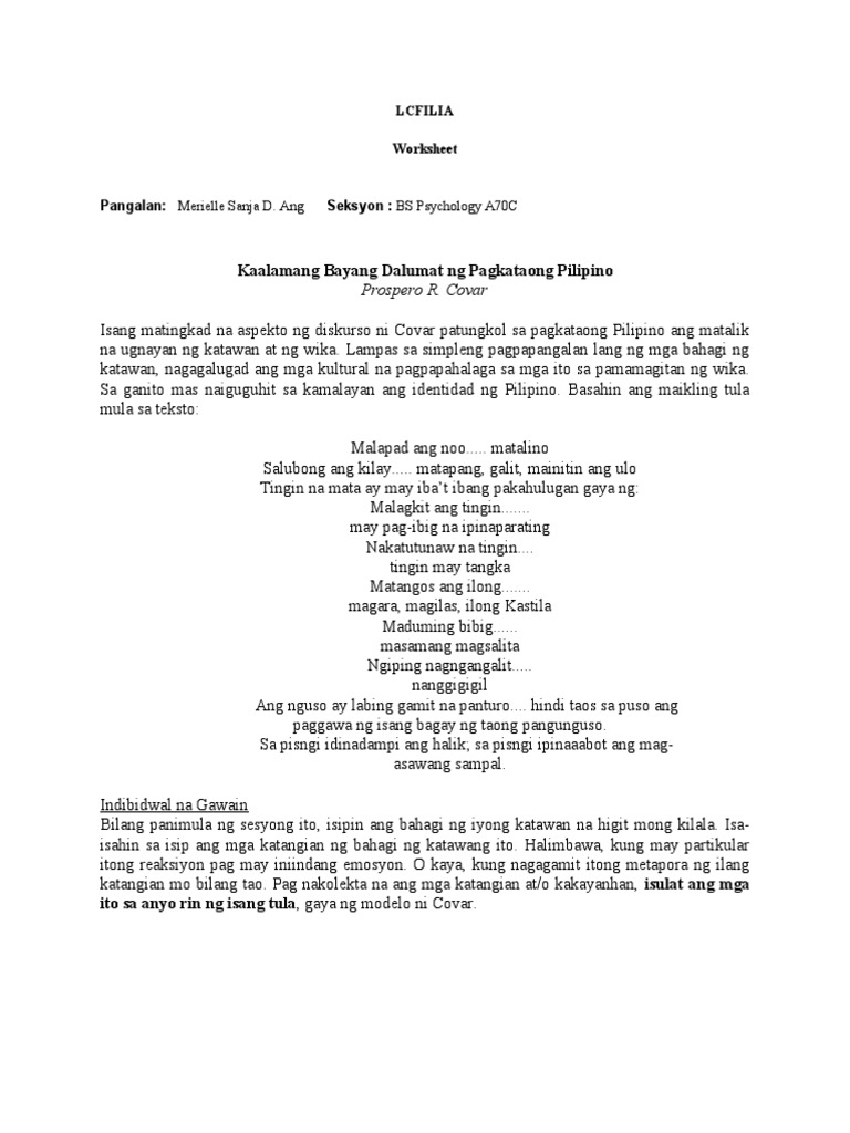 Kaalamang Bayang Dalumat-1 | PDF Kaalamang Bayang Dalumat-1 | PDF