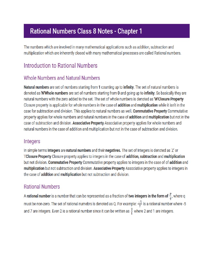 Class 8 Notes | PDF | Equations | Area
