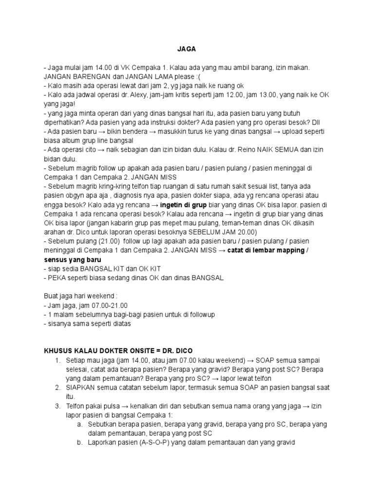 Operan JAGA | PDF