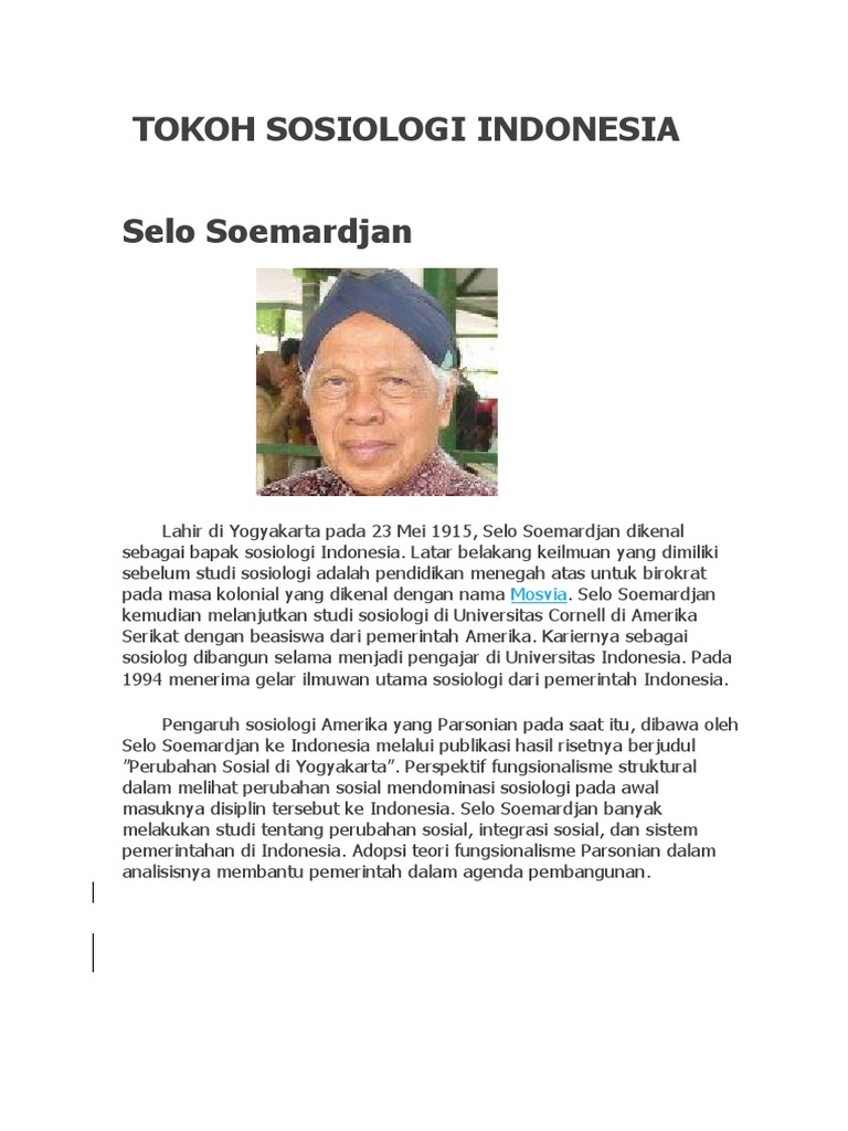Selo Soemardjan | PDF