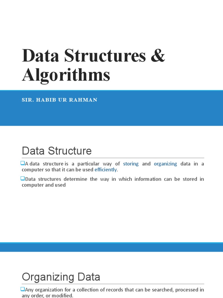 Understanding Data Structures & Algorithms | PDF