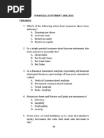 Financial Statement Analysis With Answer PDF | PDF | Equity (Finance ...
