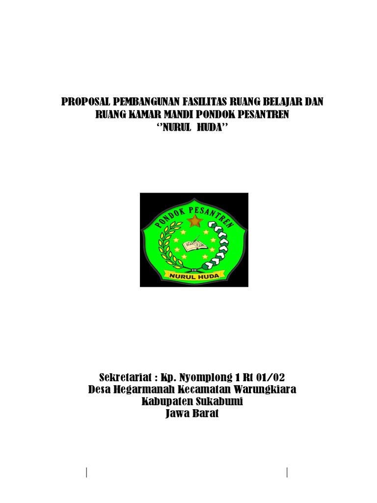 Proposal Pondok Pesantren Nurul Huda | PDF