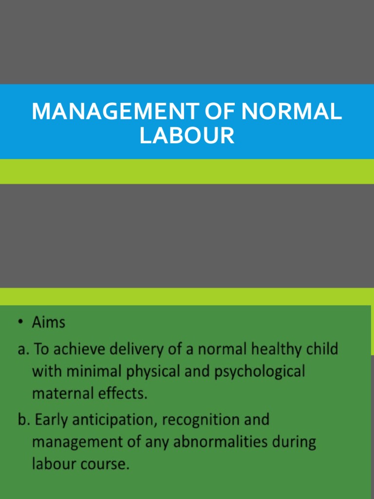 Management of Labour | PDF | Childbirth | Uterus