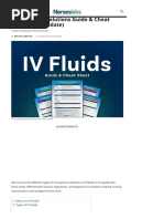 IV Fluids and Solutions Guide & Cheat Sheet (2023 Update) - Nurseslabs | PDF | Saline (Medicine ...