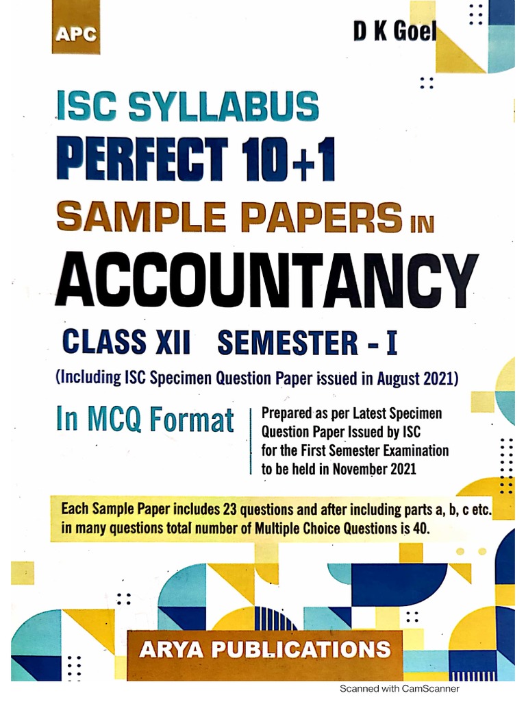 Accounts Sample Papers | PDF
