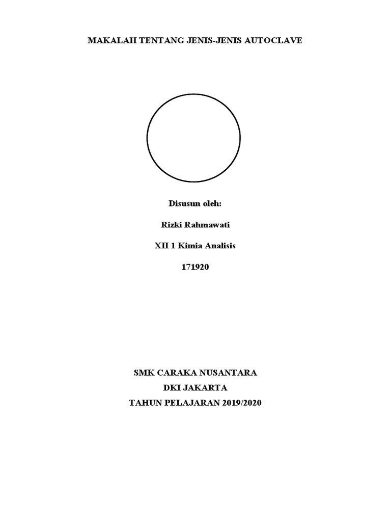Jenis-Jenis Autoclave dan Fitur Utamanya | PDF