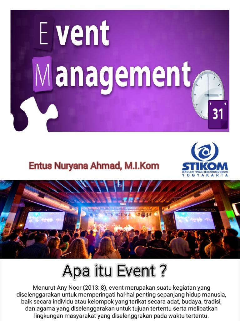 Event Management | PDF | Karier & Perkembangan | Seni