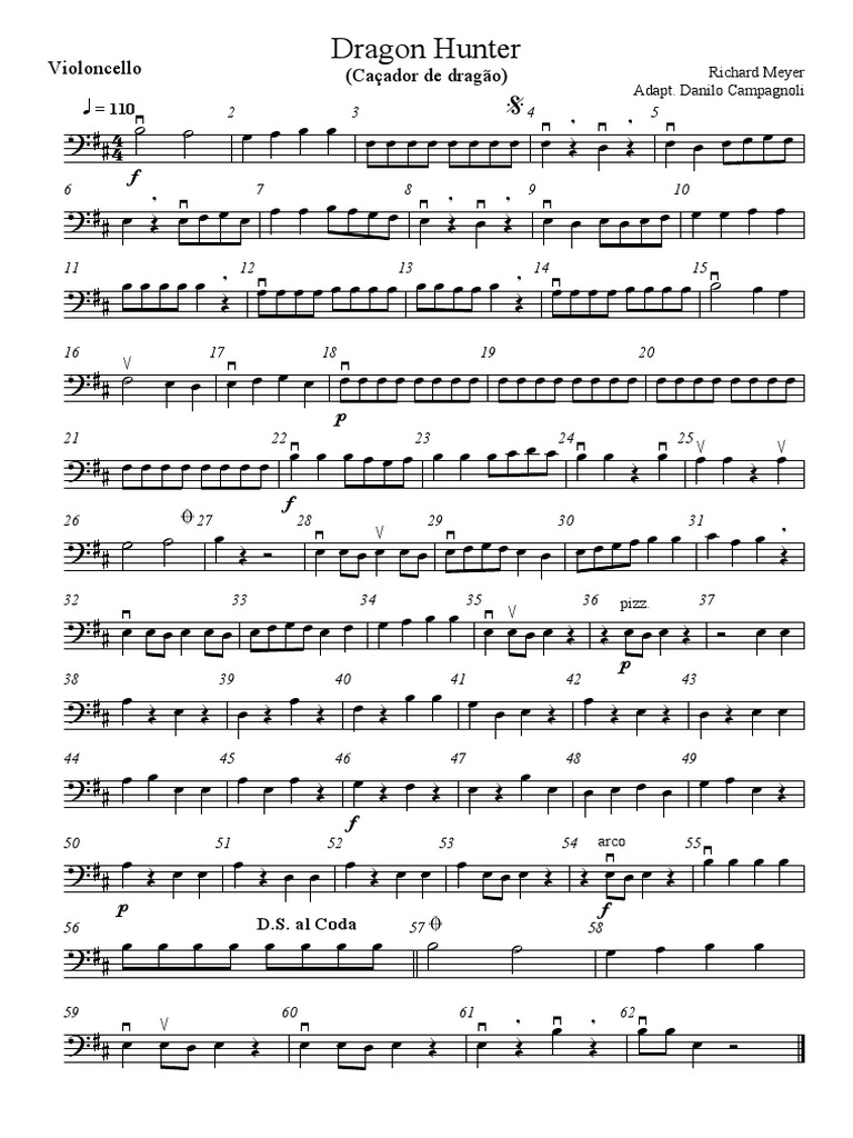 Dragon Hunter Violoncello | PDF | Chess | String Instruments