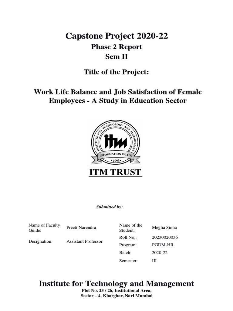 Megha Sinha - Capstone Project 2021 - PHASE-2 | PDF | Employment ...