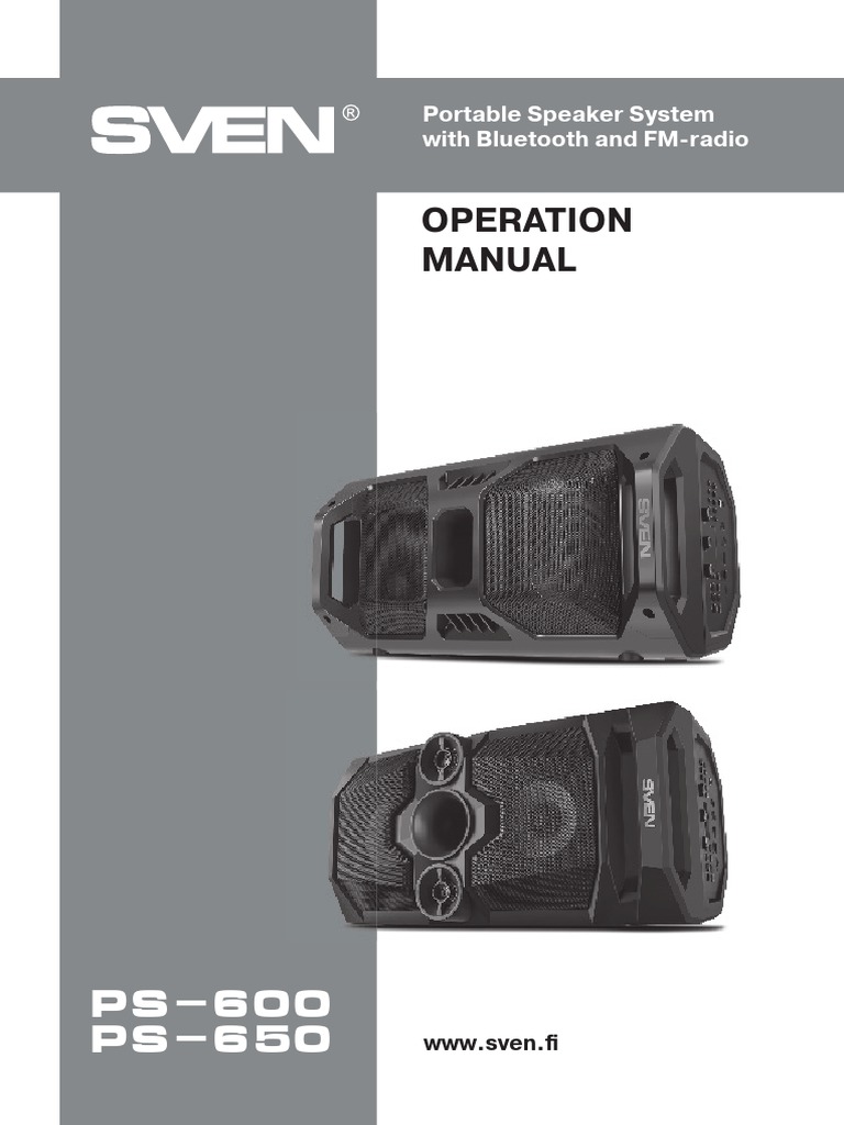ps-600 650 Manual en | PDF | Usb | Bluetooth