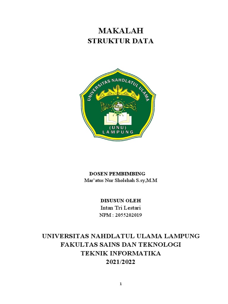Makalah Struktur Data | PDF