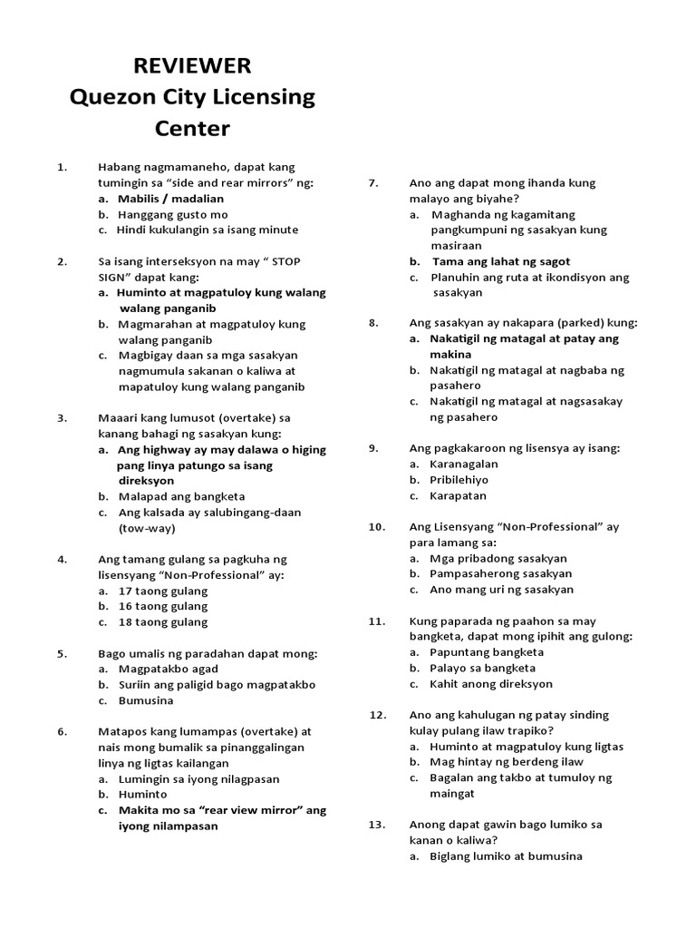 Lto Reviewer | PDF