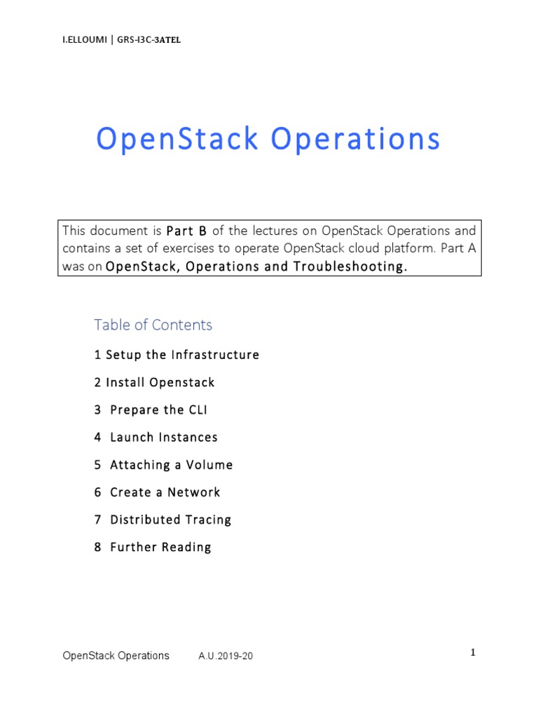 OpenStack OperationsPartB | PDF | Open Stack | Computer Network