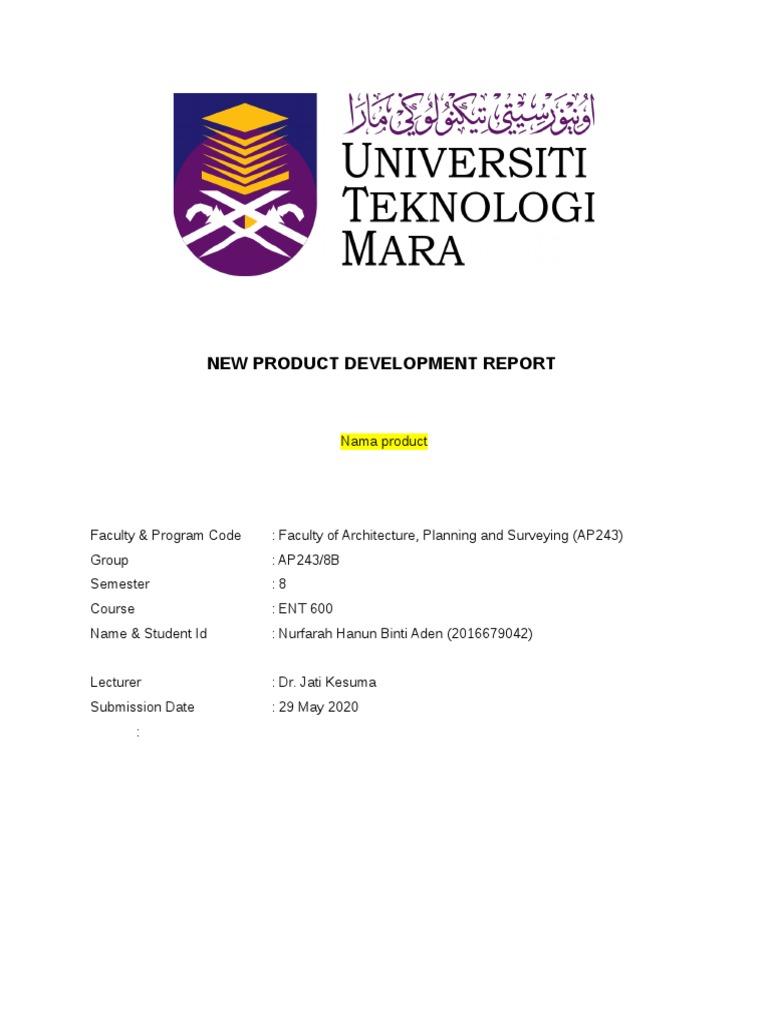 New Product Development Report | Download Free PDF | Innovation | New ...