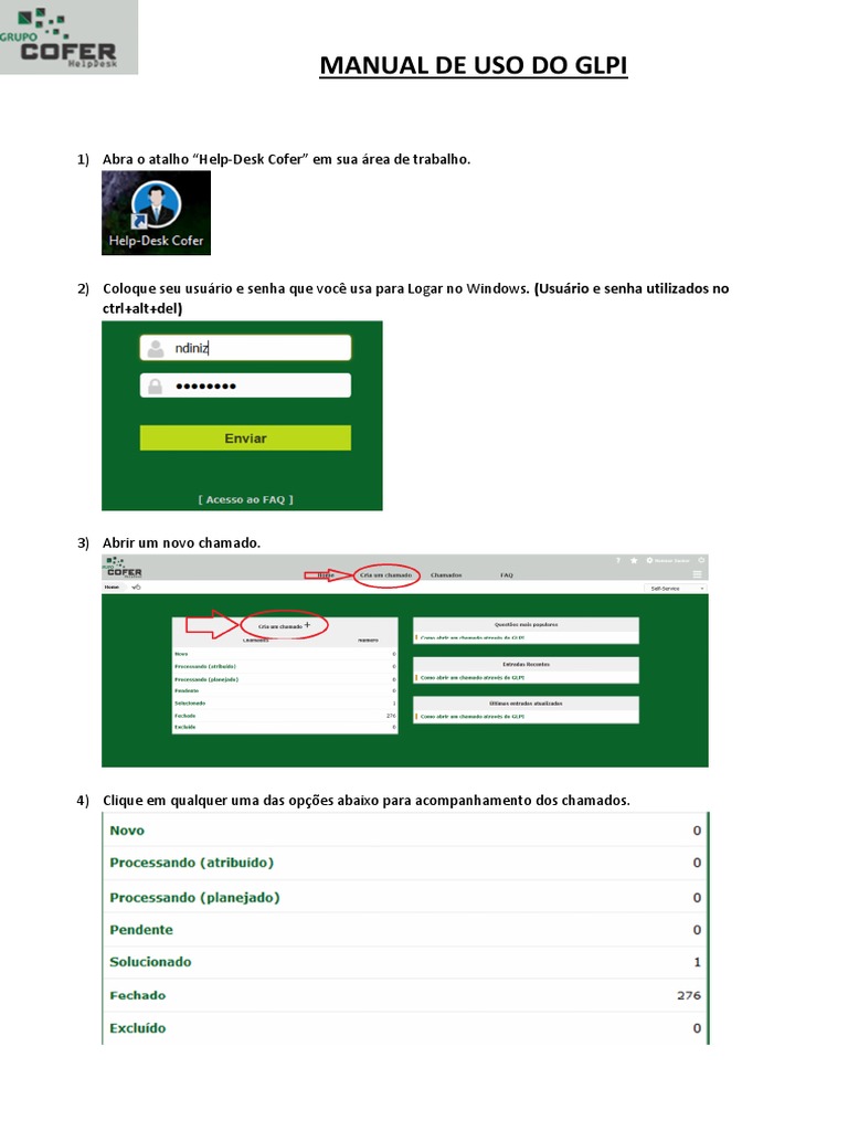 Manual de Uso Do Glpi | PDF