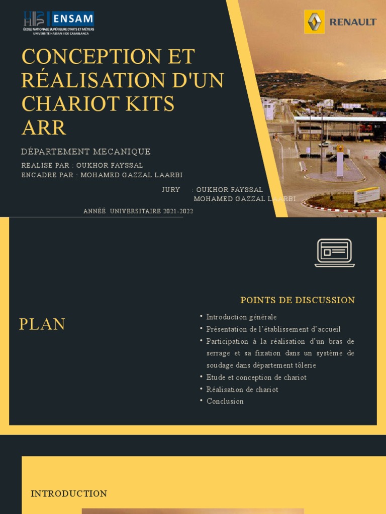 Conception Et Realisation D'un Chariot Kits Arr | PDF