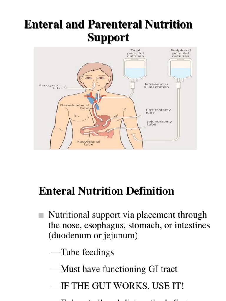 Enteral and Parenteral | PDF | Gastrointestinal Tract | Nutrition