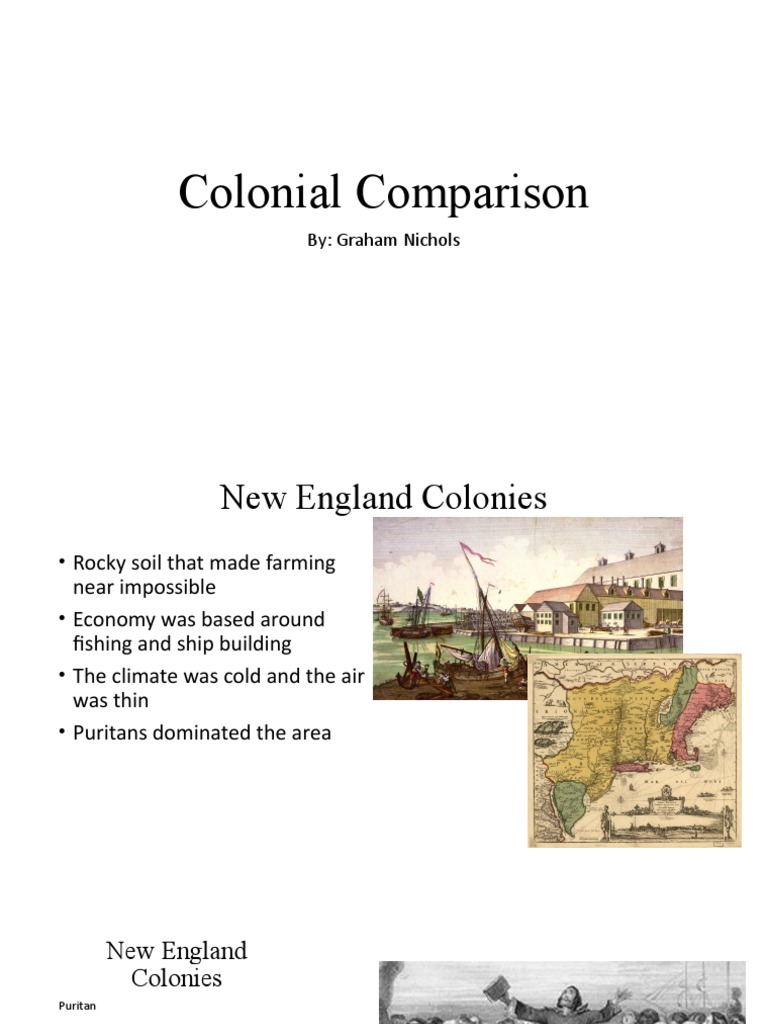 Colonial Comparison Powerpoint Template | PDF | Agriculture | Plantation