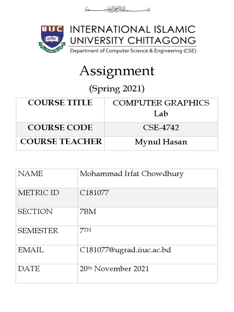 Bresenhams Line Drawing Algorithm With OpenGL | PDF