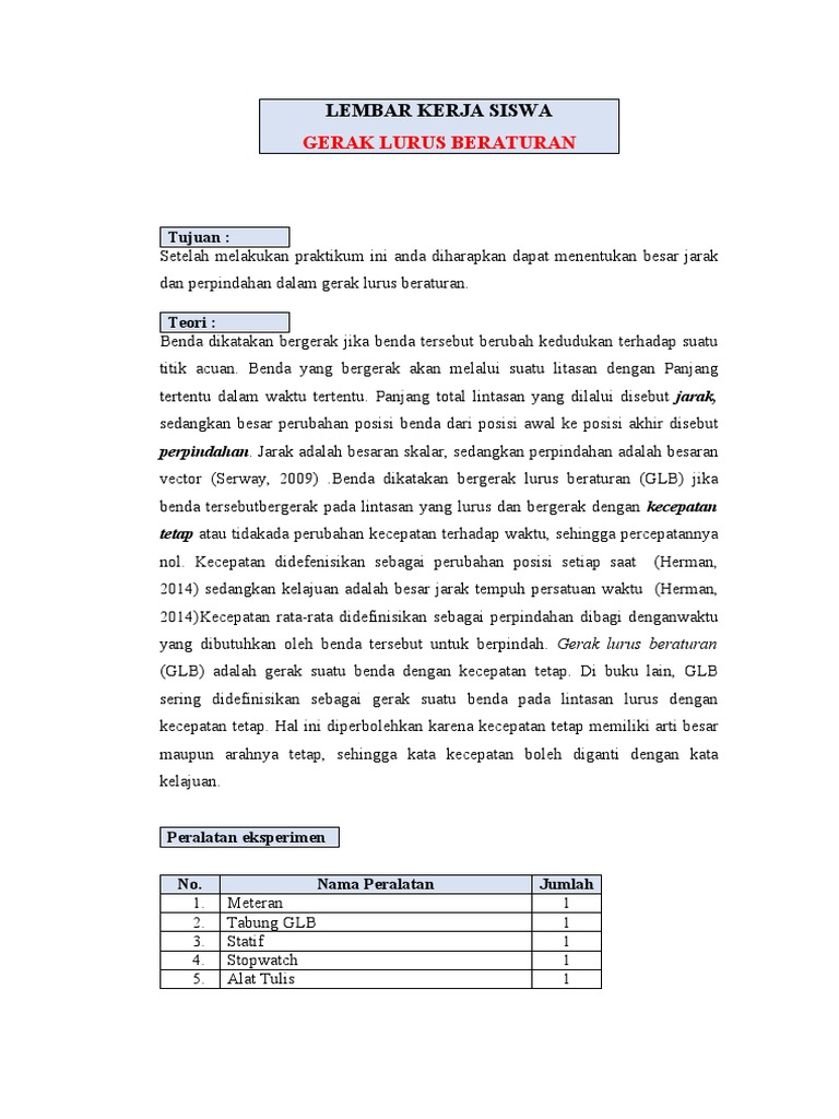 Contoh Format Lks Metode Inkuiri | PDF