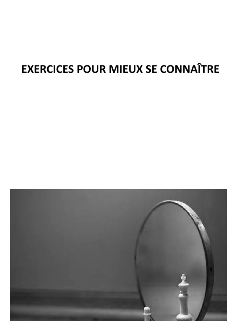 9 Exercices pour Mieux se Connaître | PDF | Conscience | Concept de ...