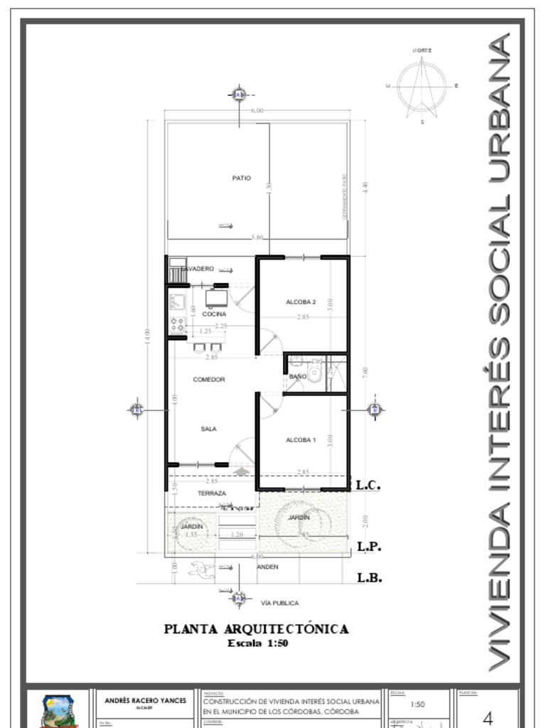 Planos de Una Vivienda Rural Vis P-4 | PDF