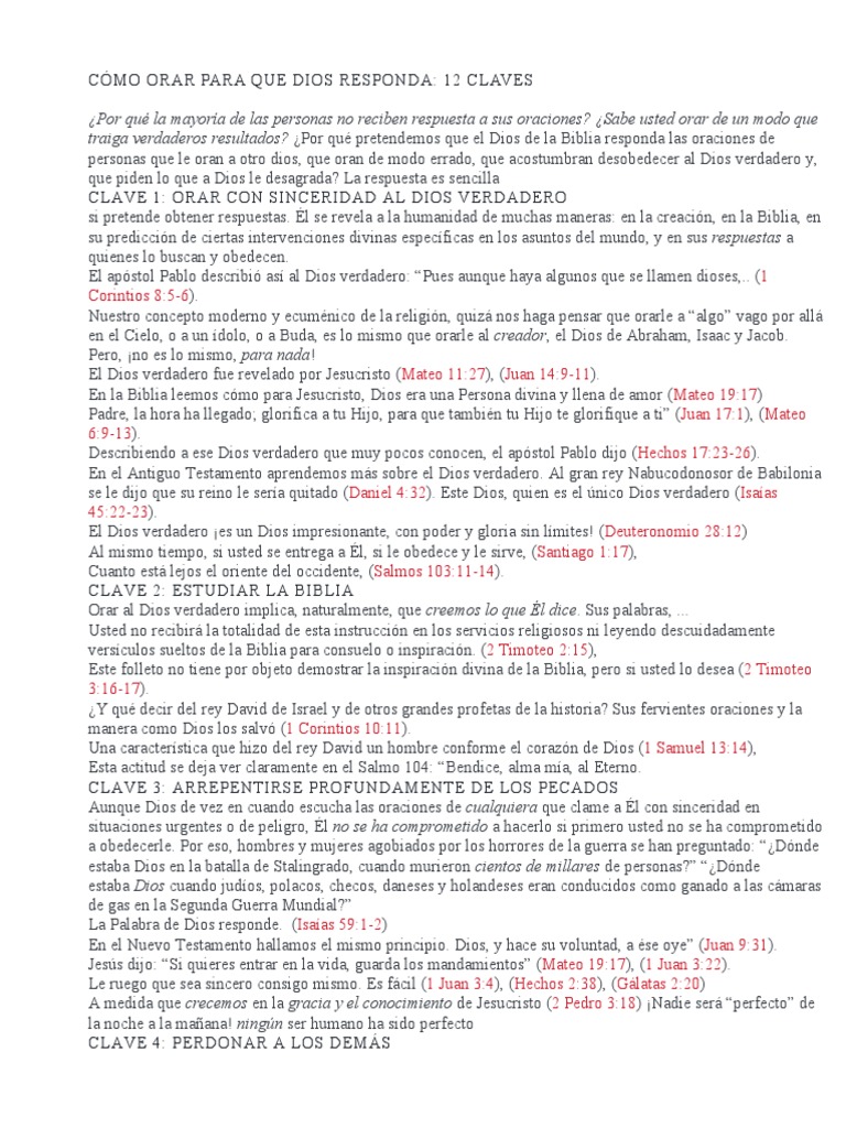 Como Orar | PDF | Oración | Jesús