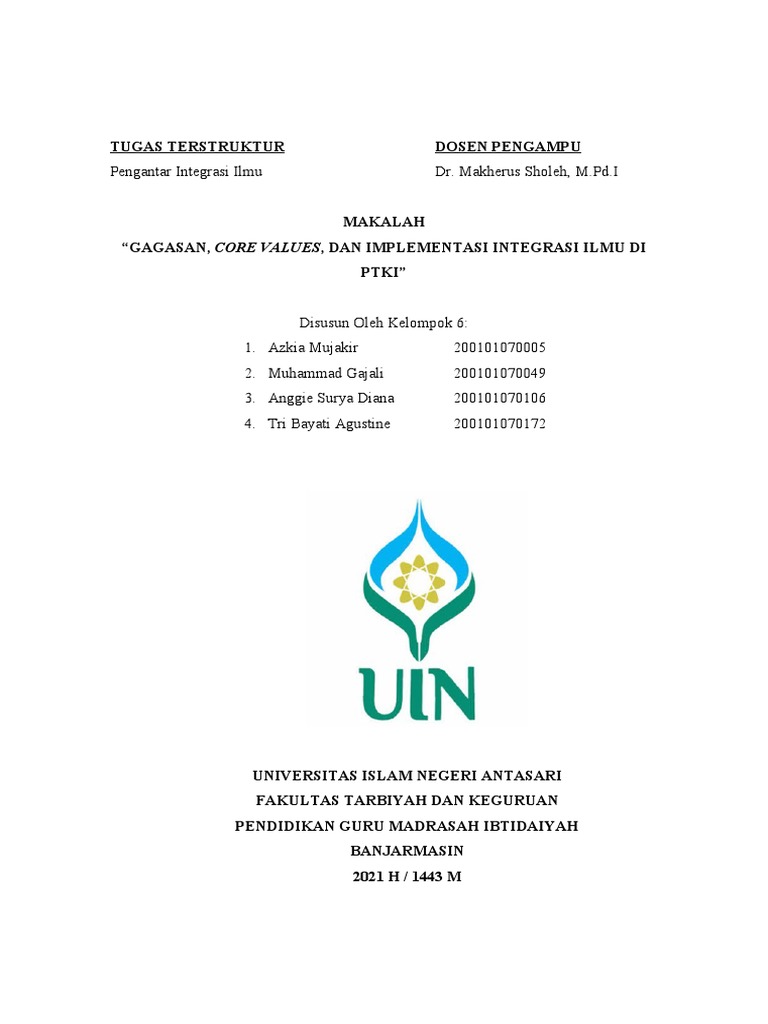 Makalah Integrasi Ilmu Kel.06 | PDF | Ilmu Sosial | Sains & Matematika