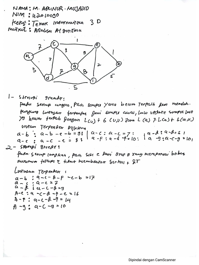 Tugas Analisa Algoritma | PDF