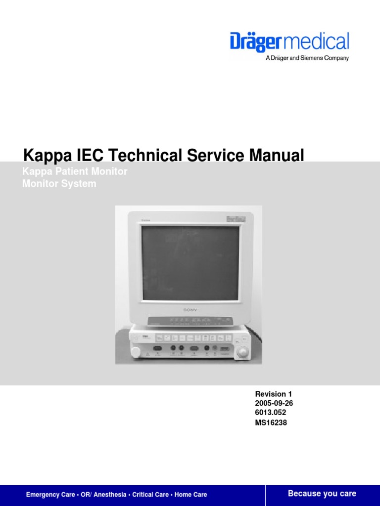 Kappa IEC Technical Service Manual: Kappa Patient Monitor Monitor ...