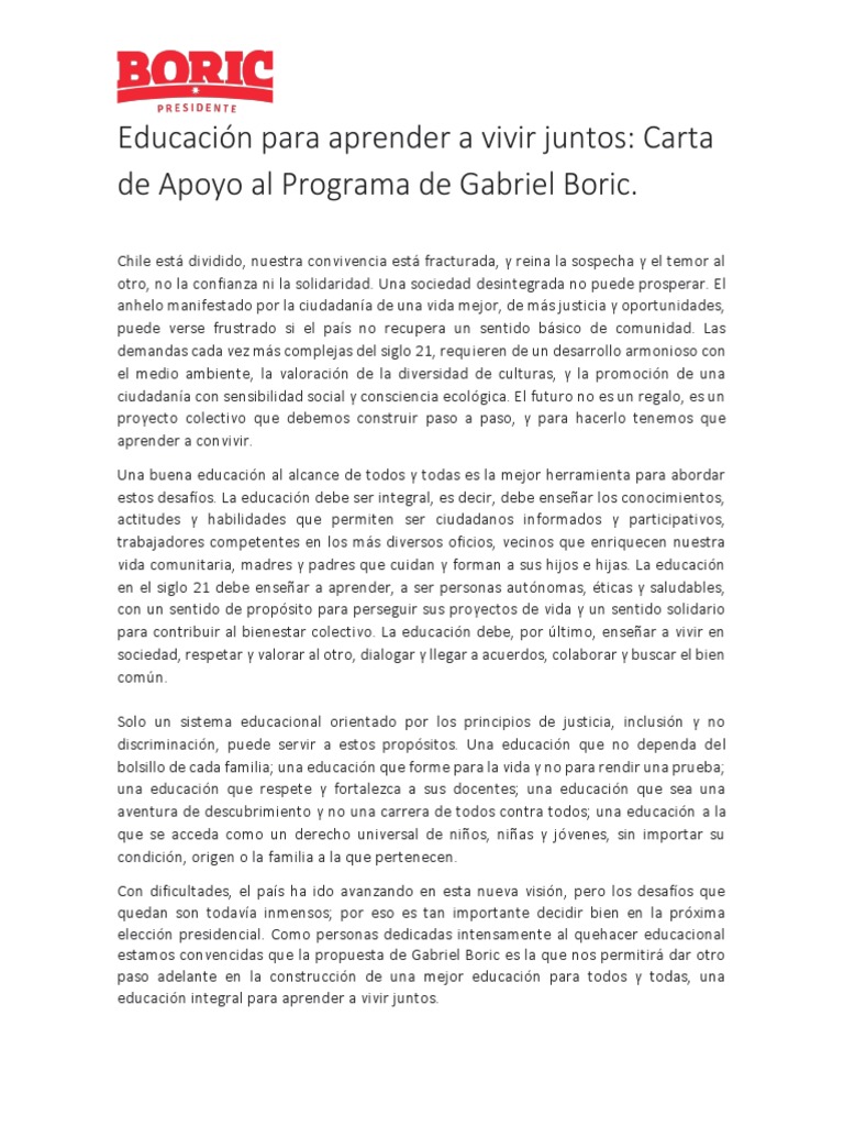 Educación Para Aprender a Vivir Juntos | PDF | Universidad | Maestros