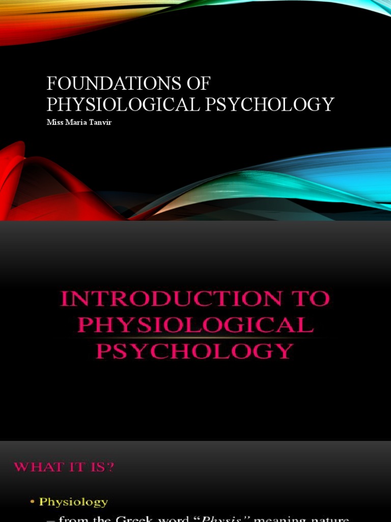 Foundations of Physiological Psychology | PDF