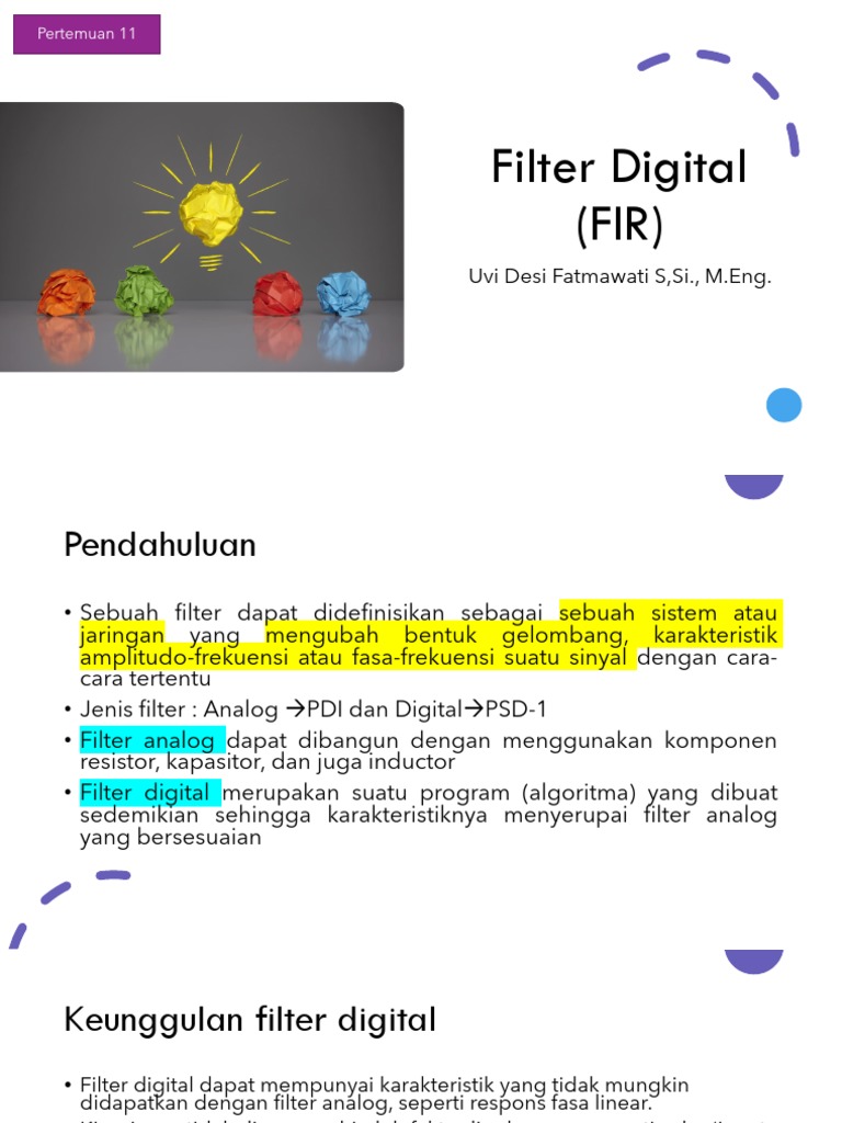 Filter Digital (FIR) | PDF