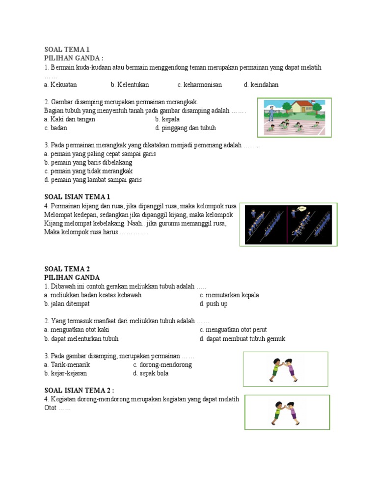 Soal Pas Kelas 3 Semester 1 | PDF