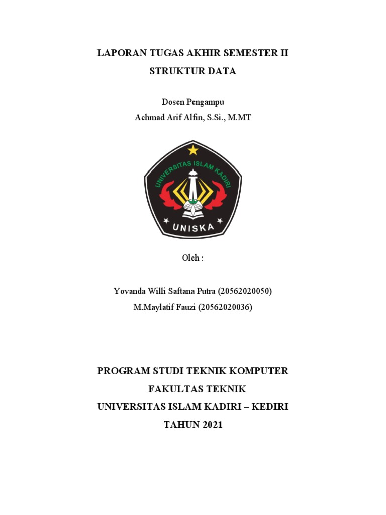 Laporan Tugas Akhir Semester | PDF