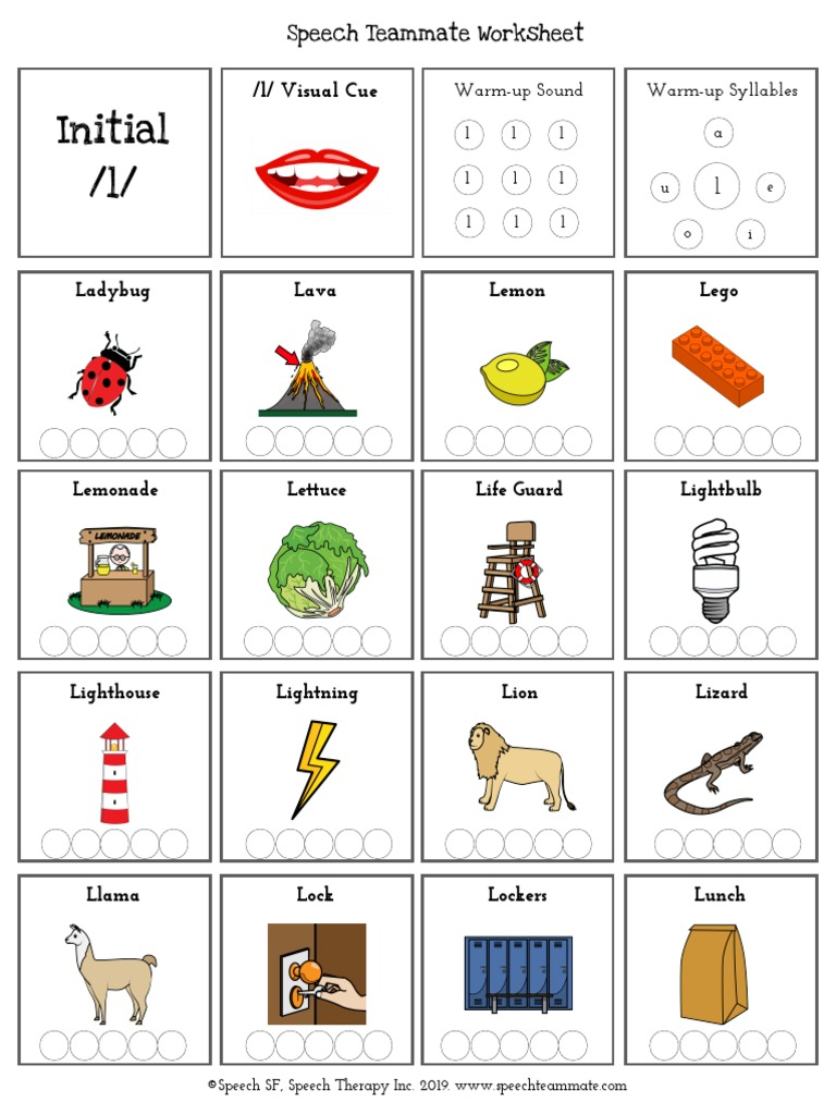 L Initial - Words | PDF