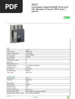 Product Data Sheet: Circuit Breaker, Compact Ns800N, 50Ka/415Vac ...