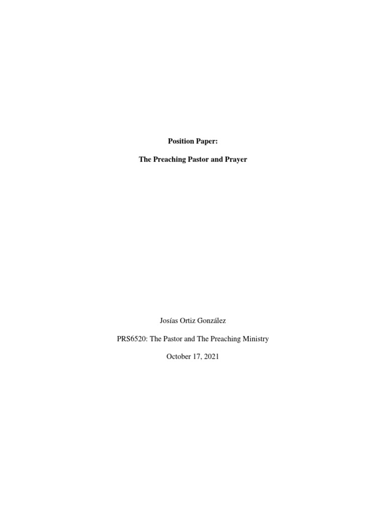 Preaching Pastors and the Power of Prayer | PDF | Sermon | Acts Of The ...